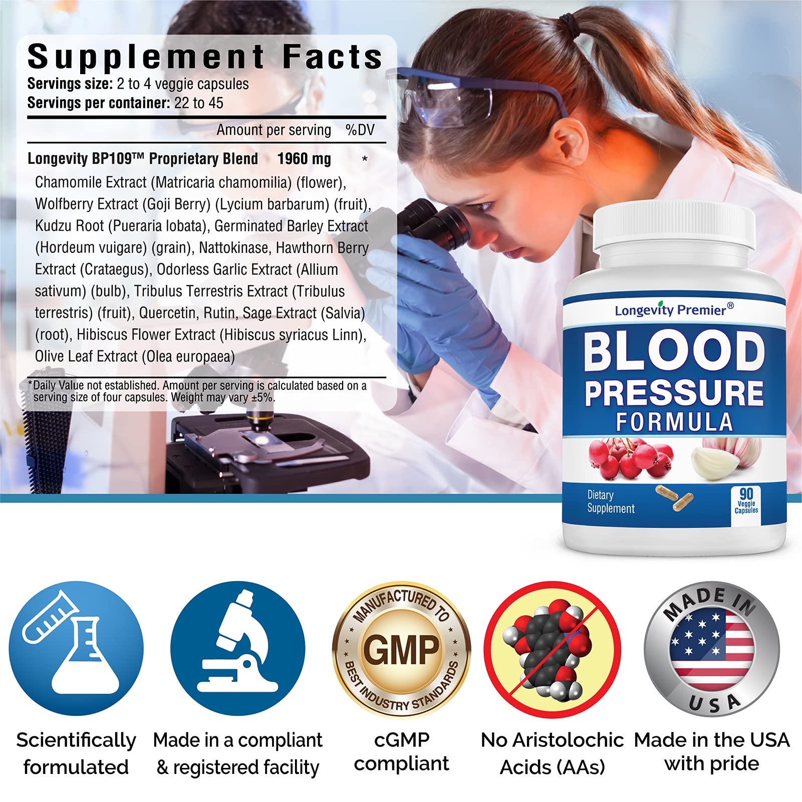 Optimal health with herbal supplements formula