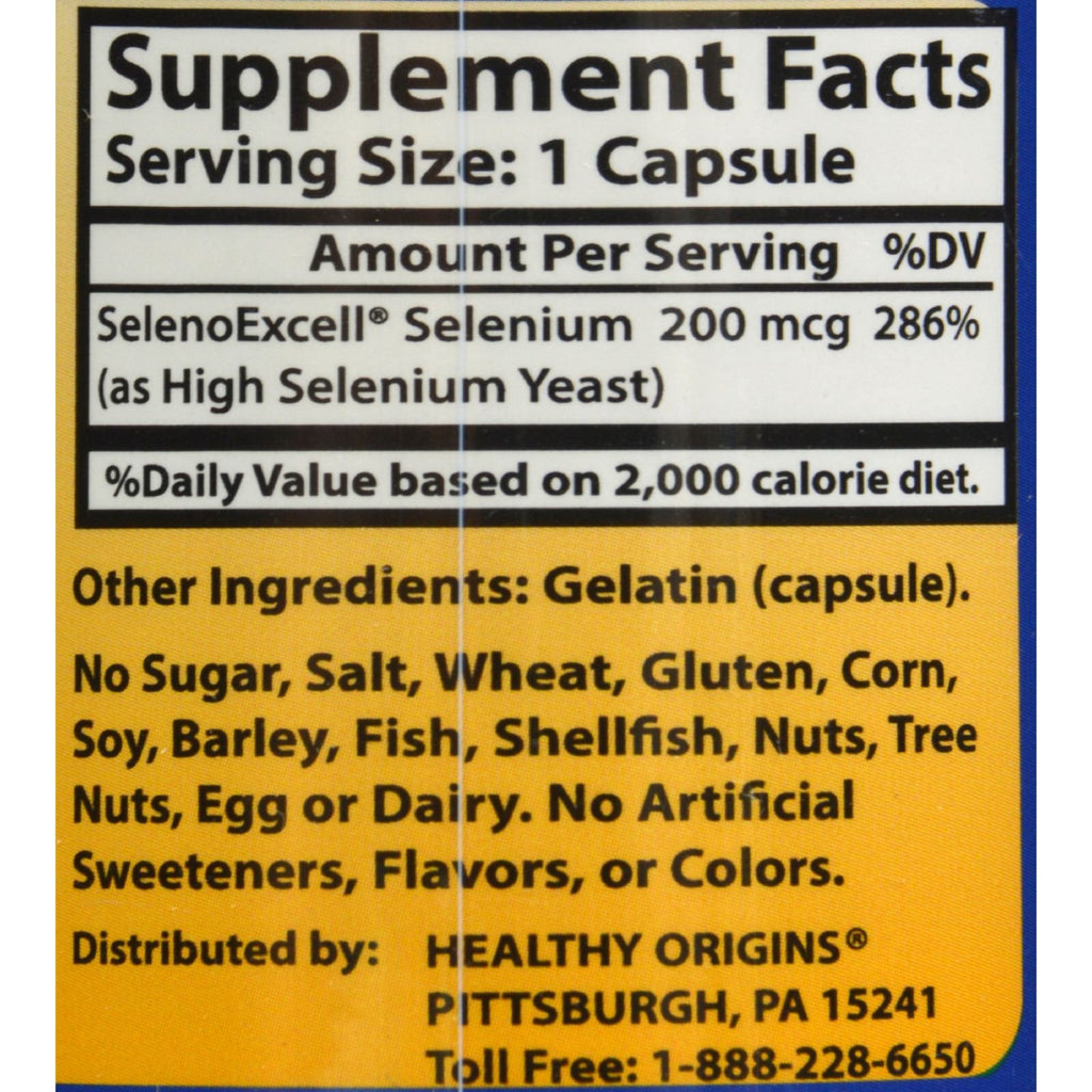 optimal health with selenium 200 mcg