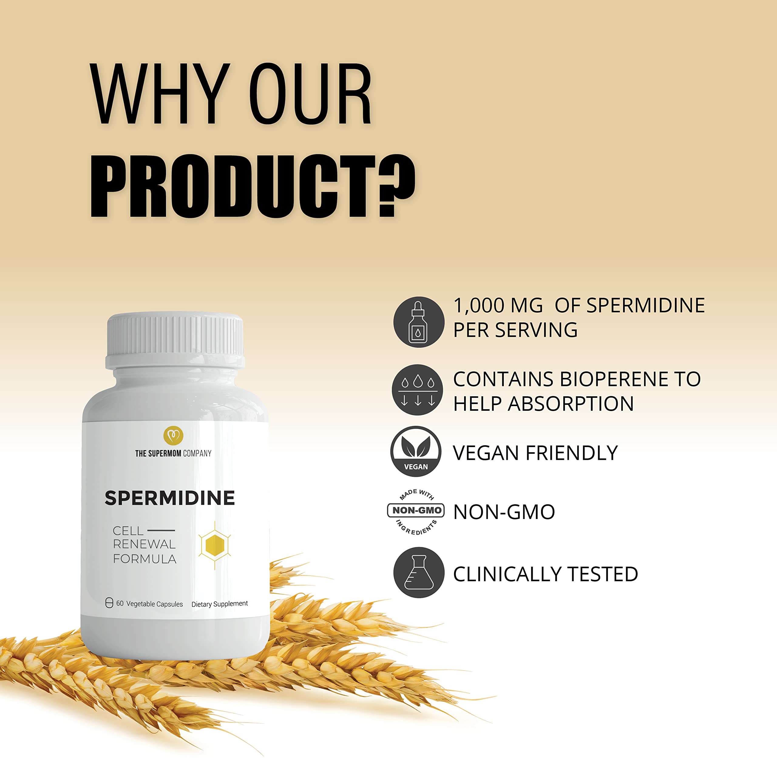 Optimal health with spermidine capsules