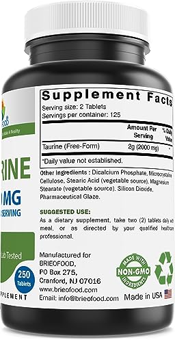 Optimal health with Taurine capsules
