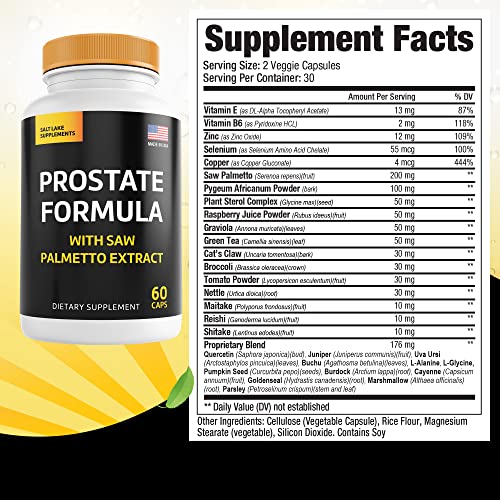 optimal prostate health vitamins and minerals