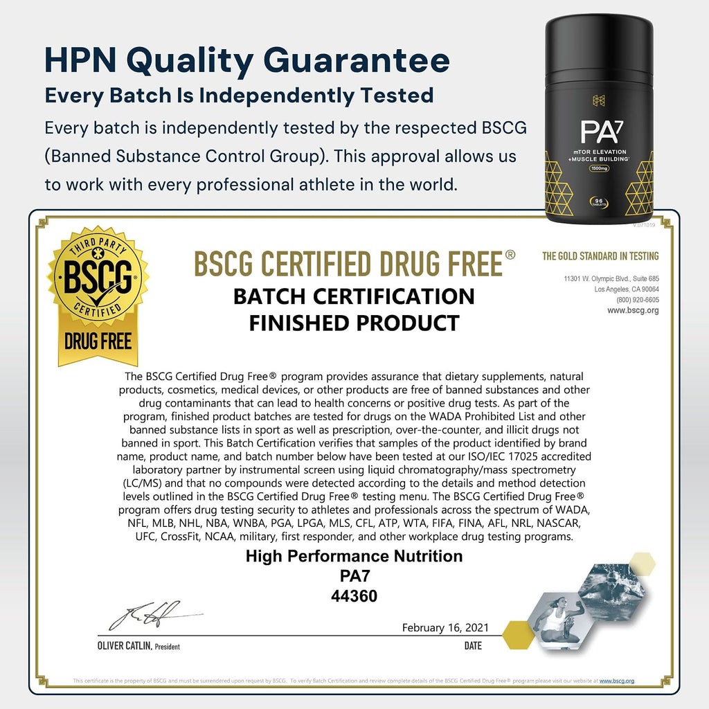 Optimal recovery with HPN 96 tablets