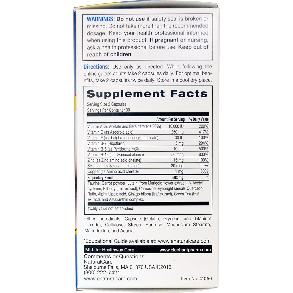 optimal vision supplements with vitamins