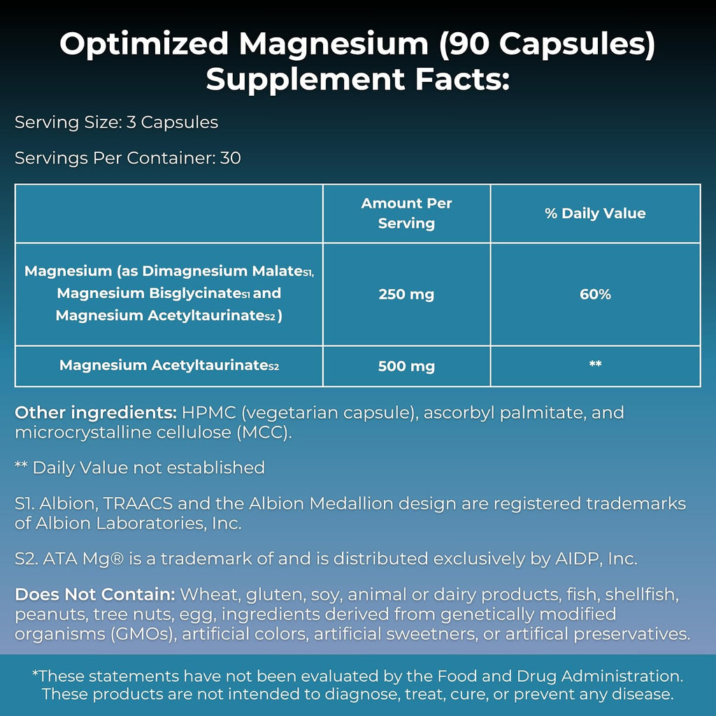 optimized magnesium for better sleep