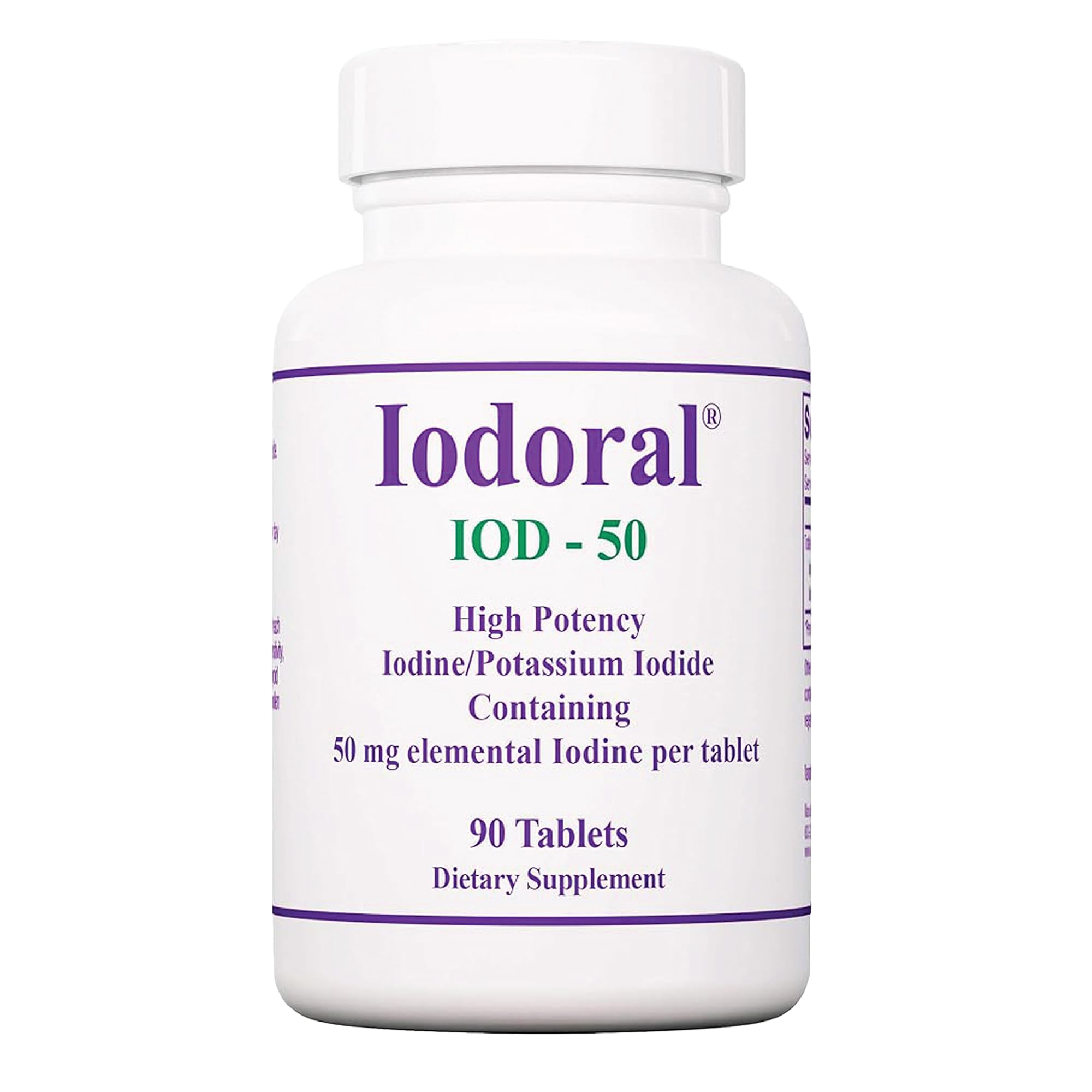 Optimox Iodoral iodine supplement tablets