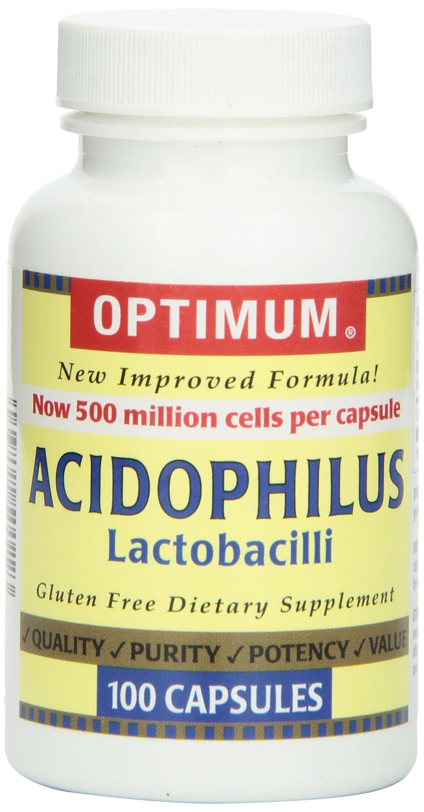 Optimum Acidophilus capsules for gut health