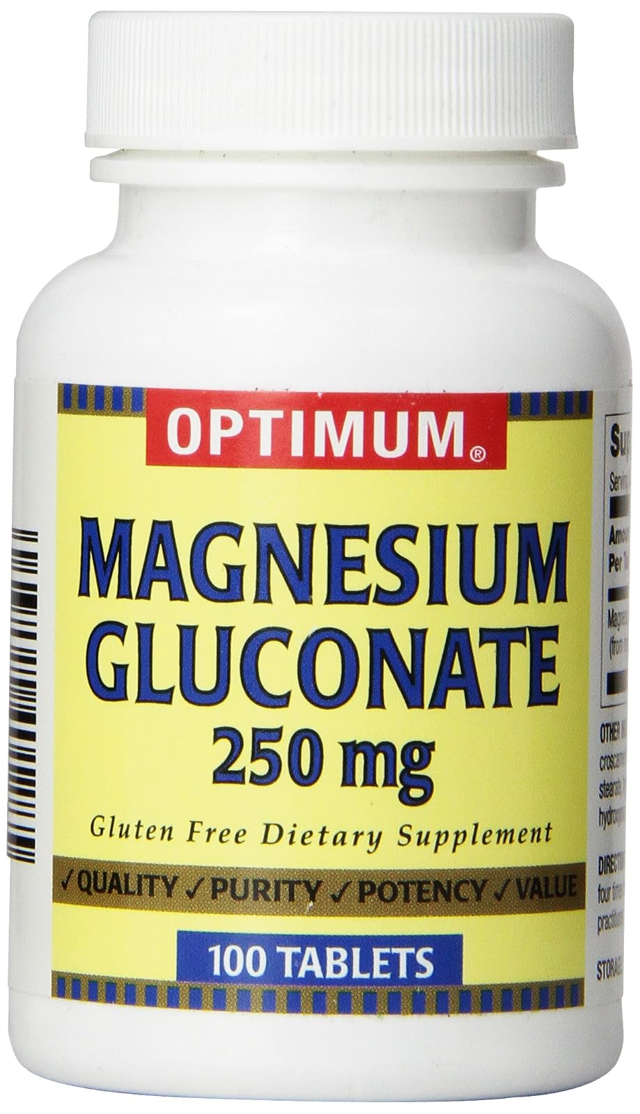 Optimum magnesium gluconate for relaxation