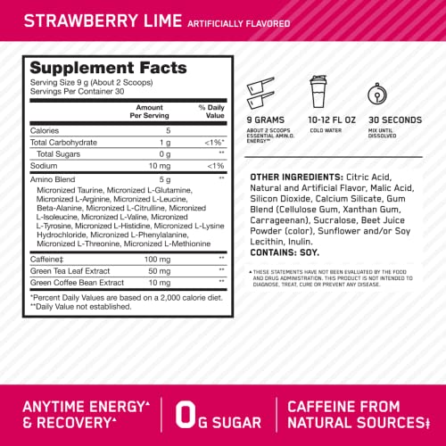 Optimum Nutrition BCAA energy supplement