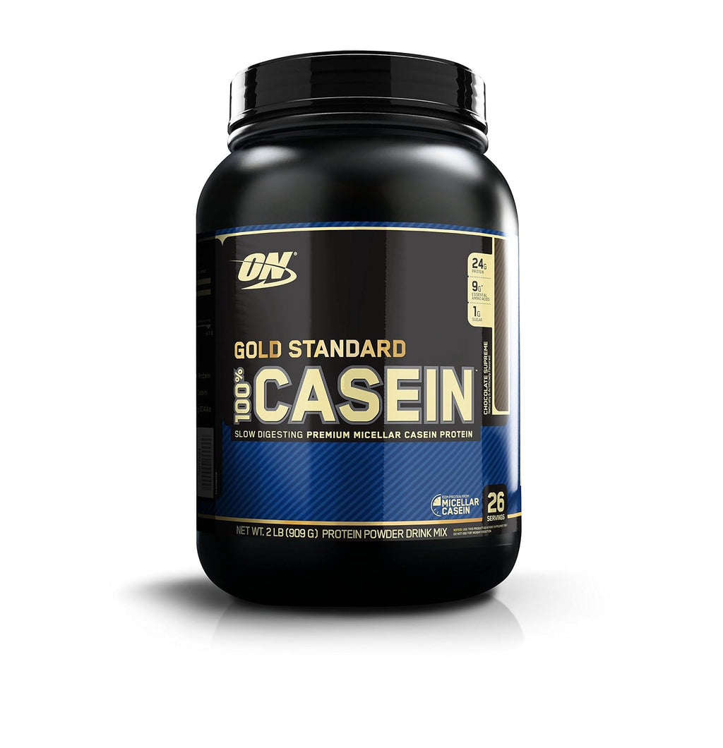 Optimum Nutrition casein protein chocolate flavor