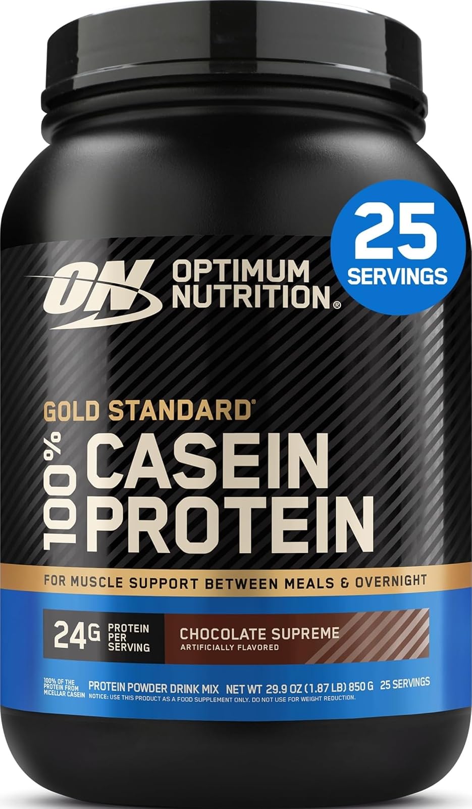 Optimum Nutrition casein protein powder