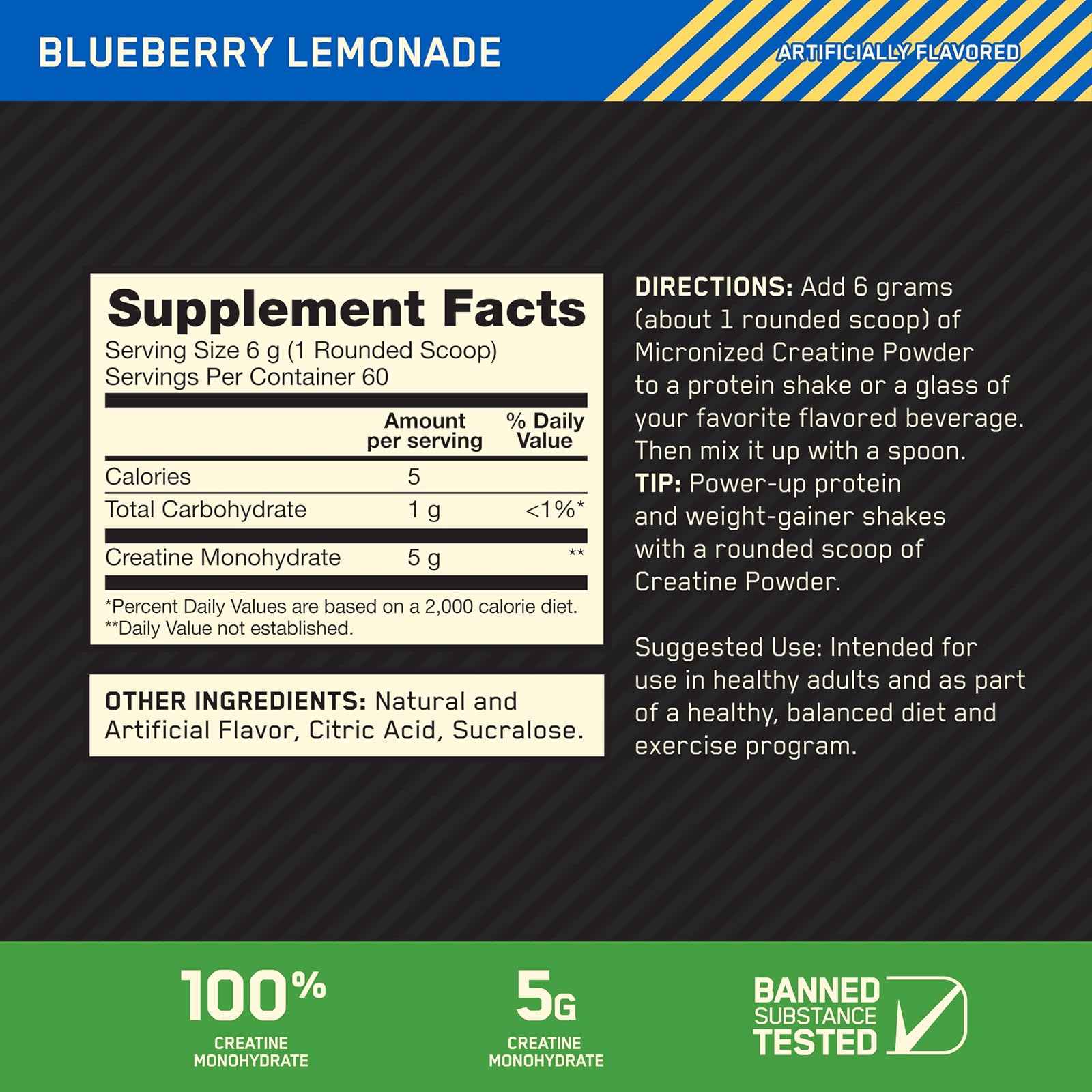 Optimum Nutrition creatine benefits