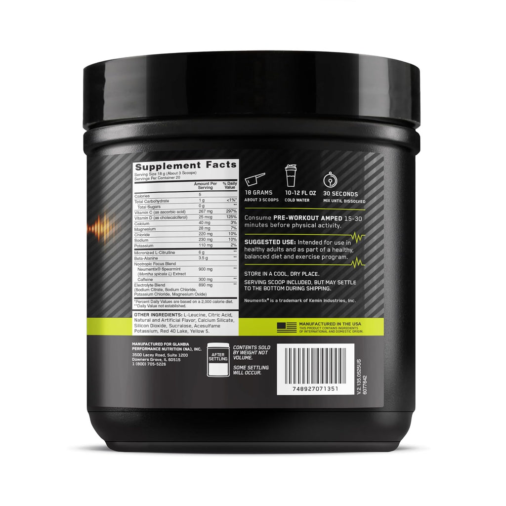 Optimum Nutrition pre-workout for athletes