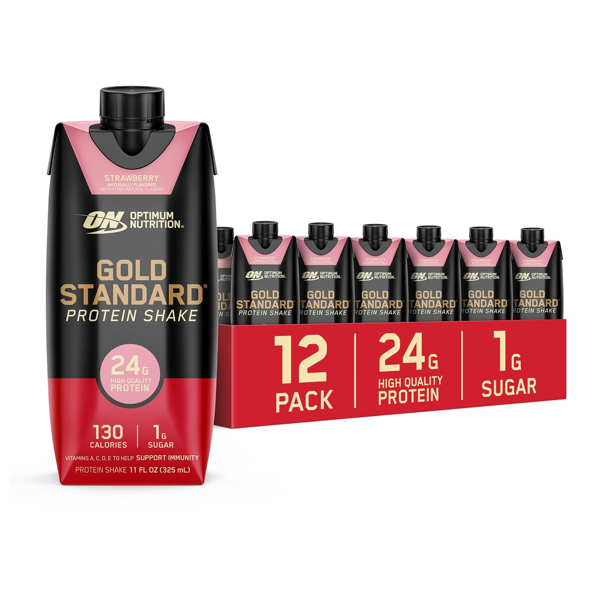 Optimum Nutrition strawberry protein shake