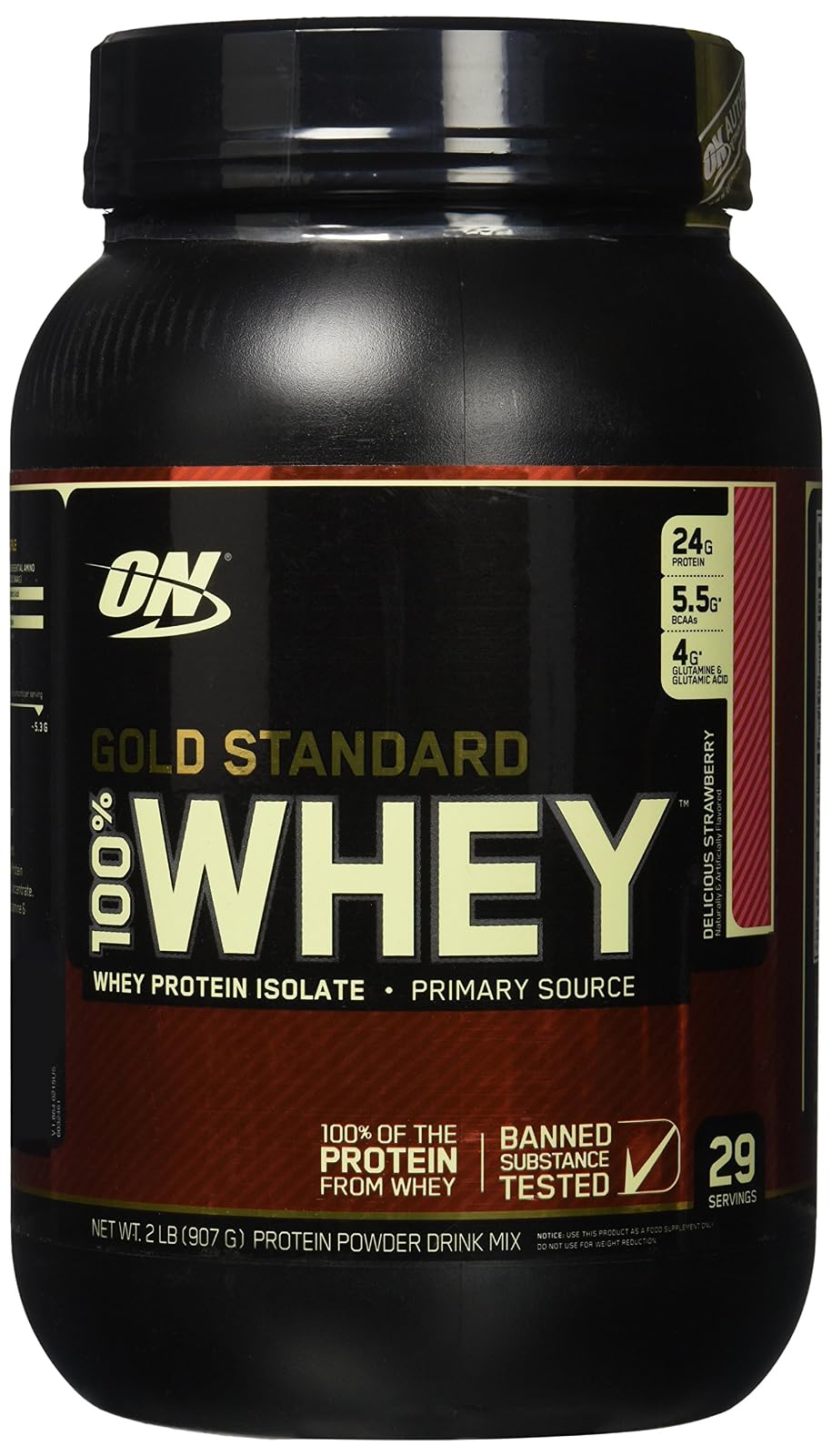 Optimum Nutrition strawberry whey protein