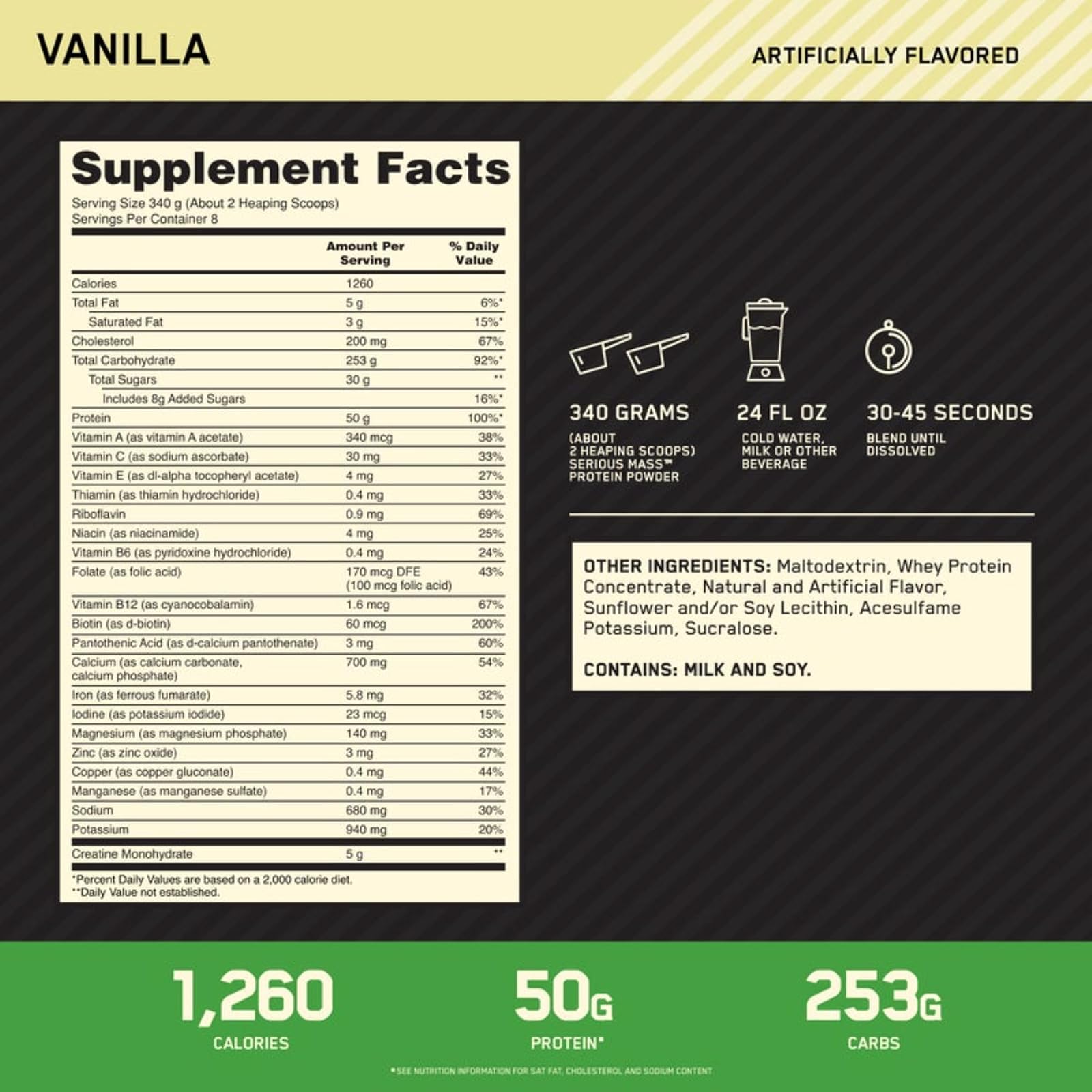Optimum Nutrition weight gainers for beginners