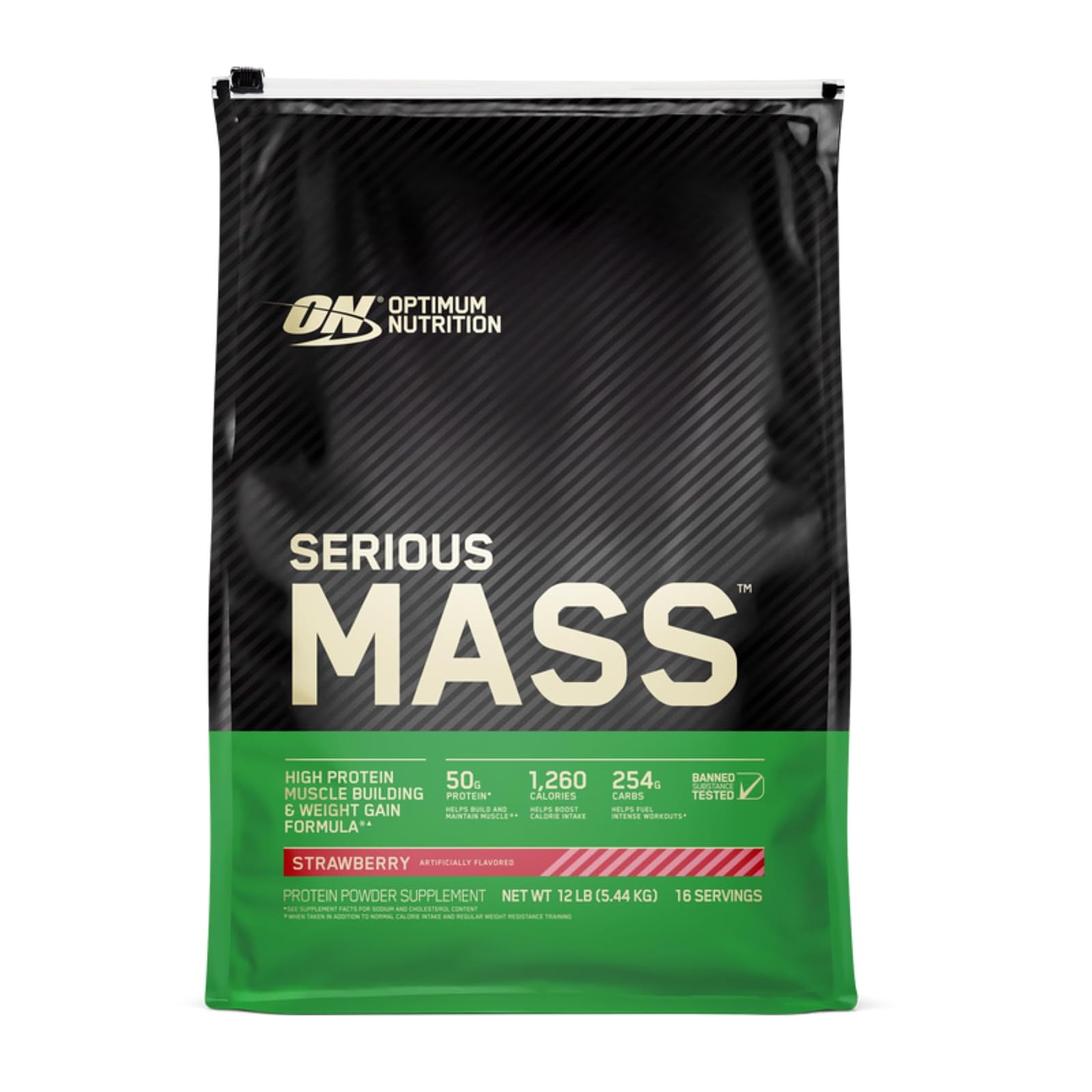 Optimum Nutrition weight gainers strawberry flavour