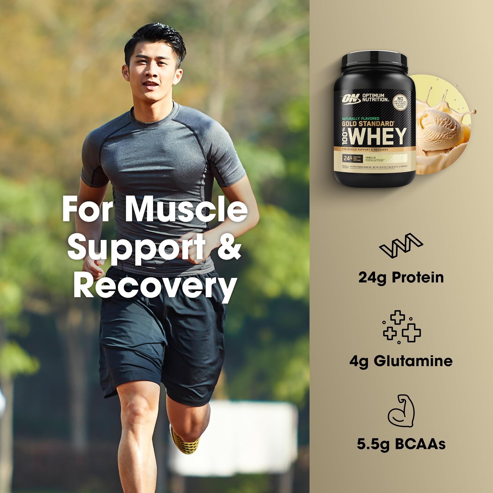 Optimum Nutrition whey protein benefits
