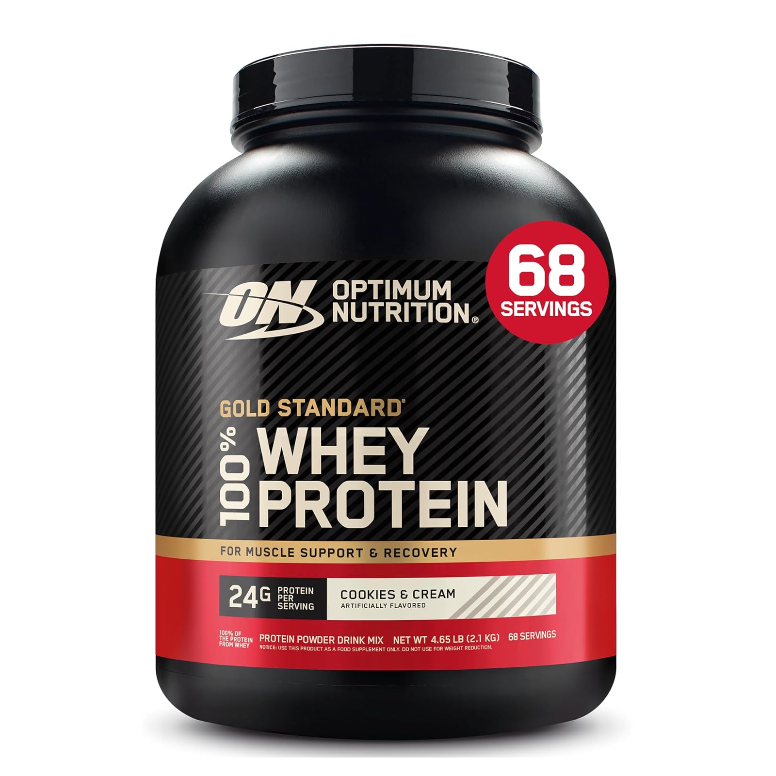 Optimum Nutrition whey protein cookies and cream
