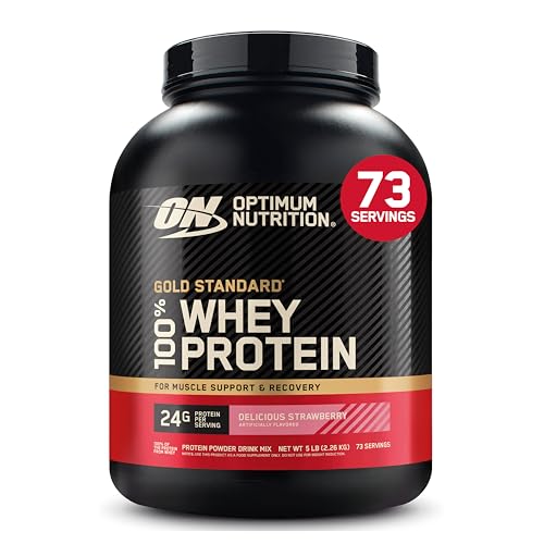 Optimum Nutrition whey protein strawberry flavour