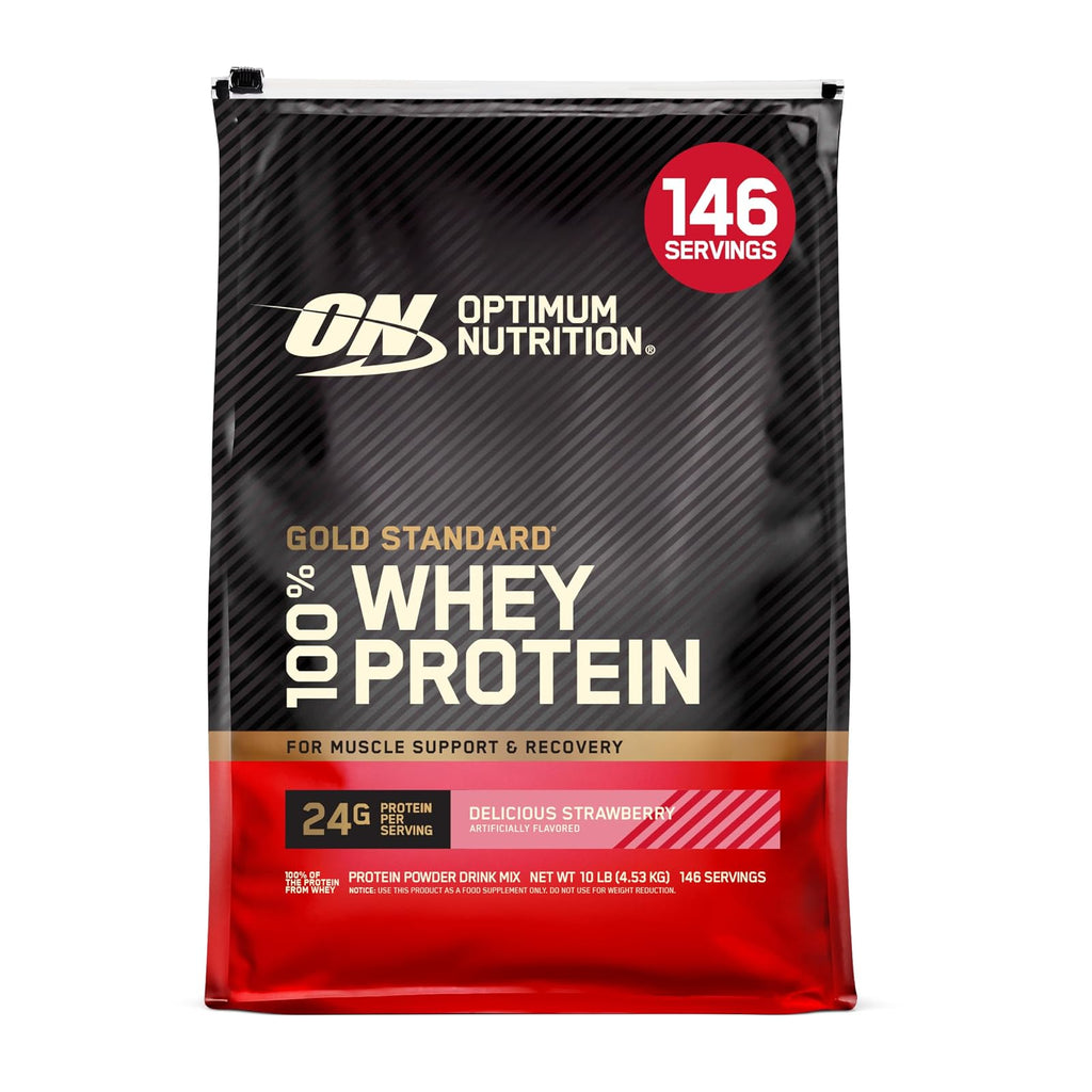Optimum Nutrition whey protein strawberry flavour