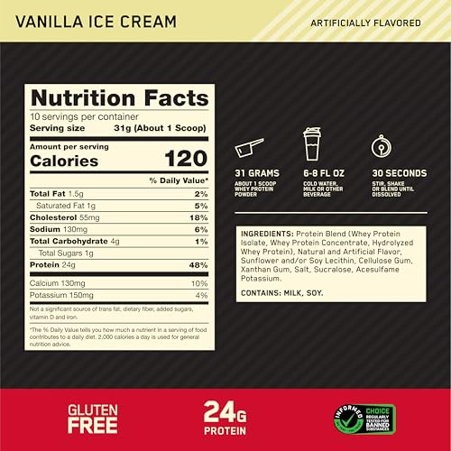 Optimum Nutrition whey protein