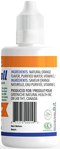 Opulent orange stevia drops for desserts