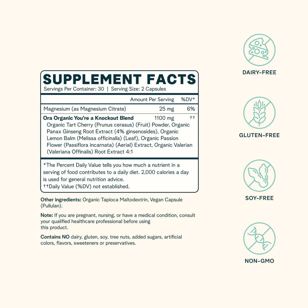 Ora Organic melatonin for restful nights