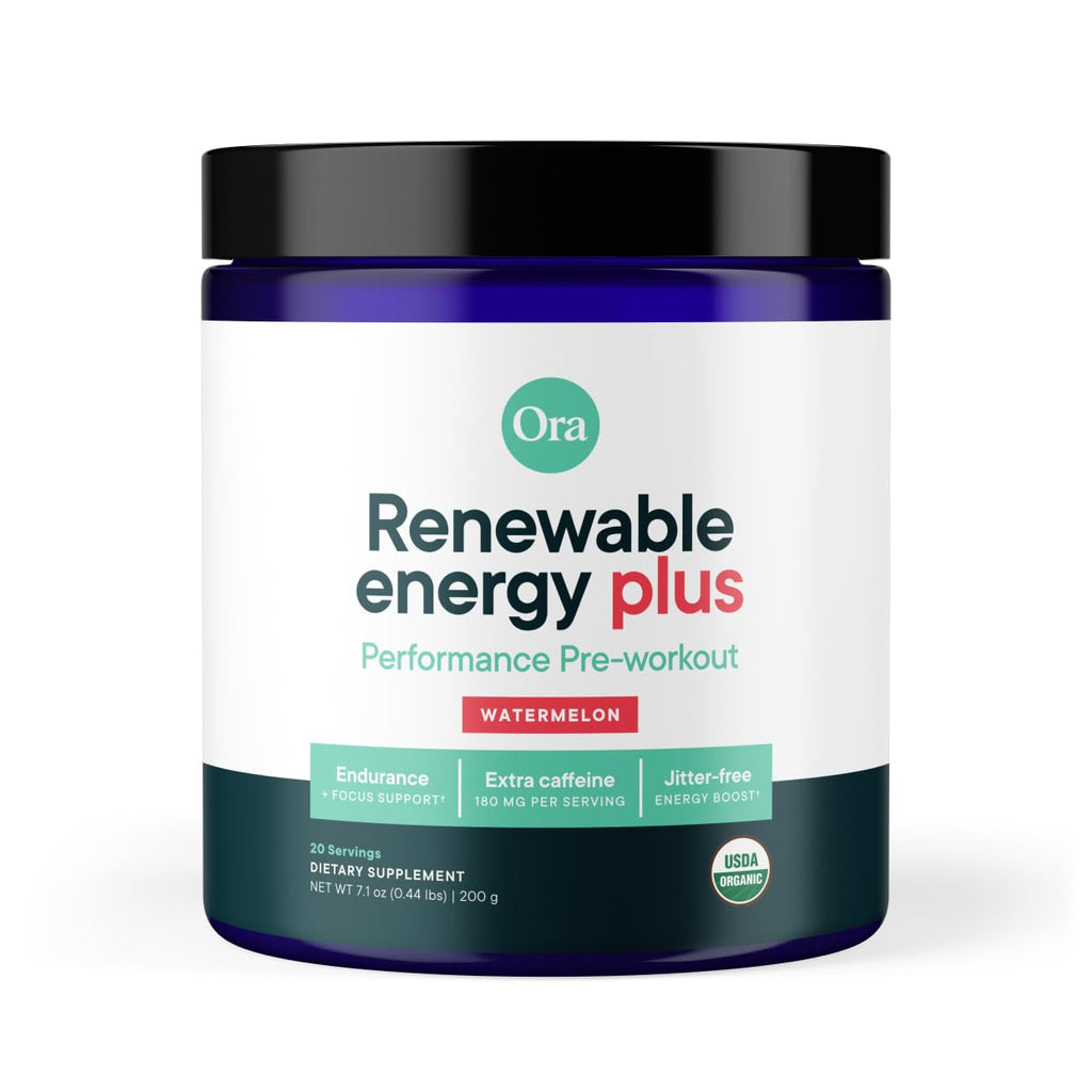 Ora Organic pre-workout energy boost