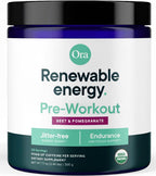 Ora Organic pre-workout powder berry flavour