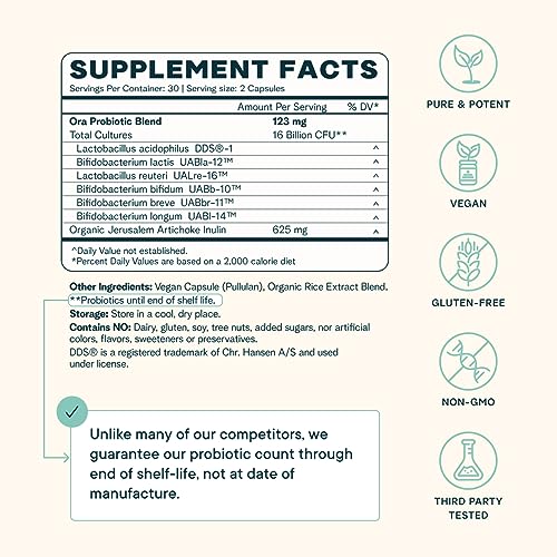 Ora Organic prebiotic and probiotic blend