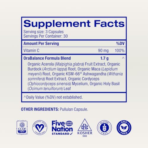 Ora Organic supplements for vitality