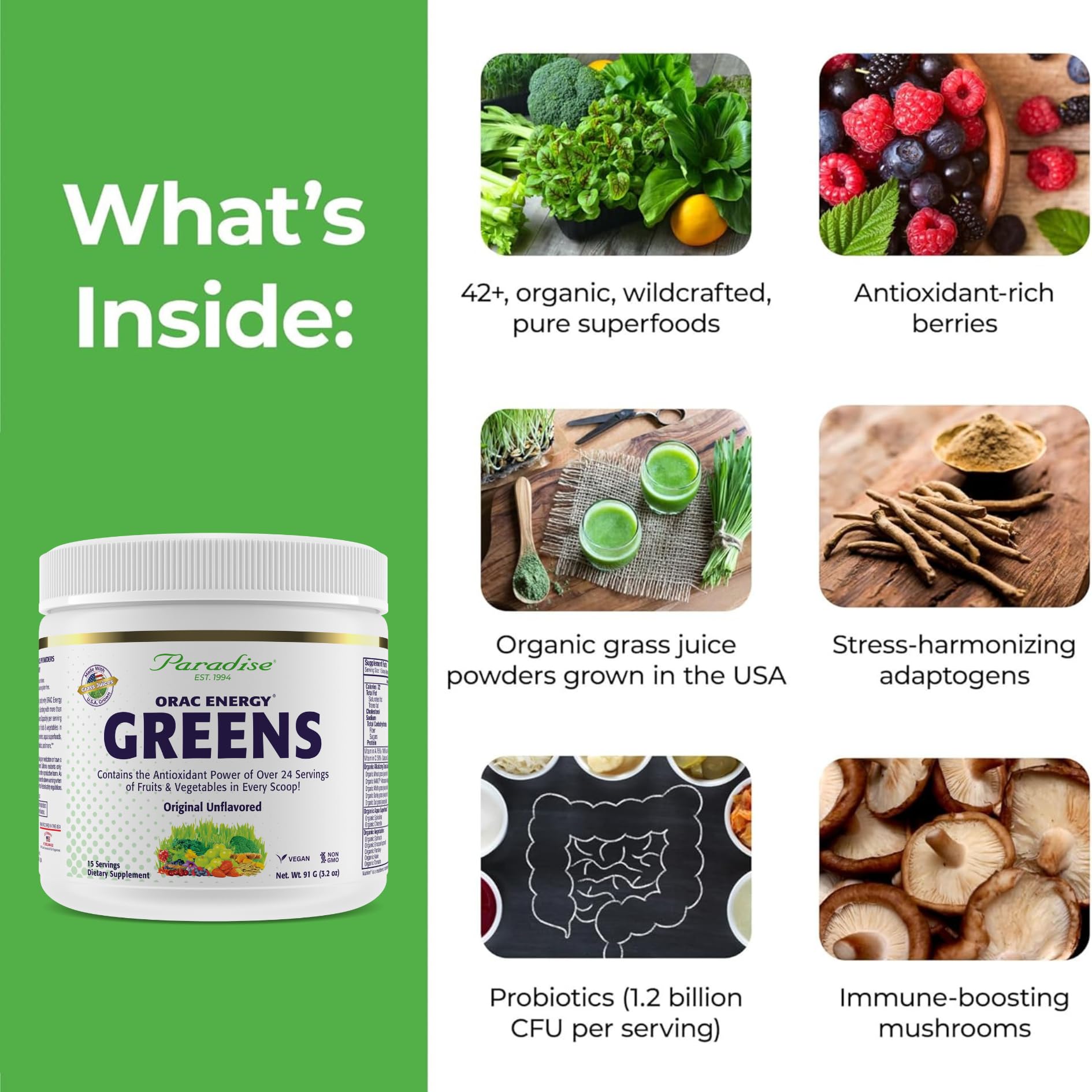 ORAC Energy Greens for daily nutrition