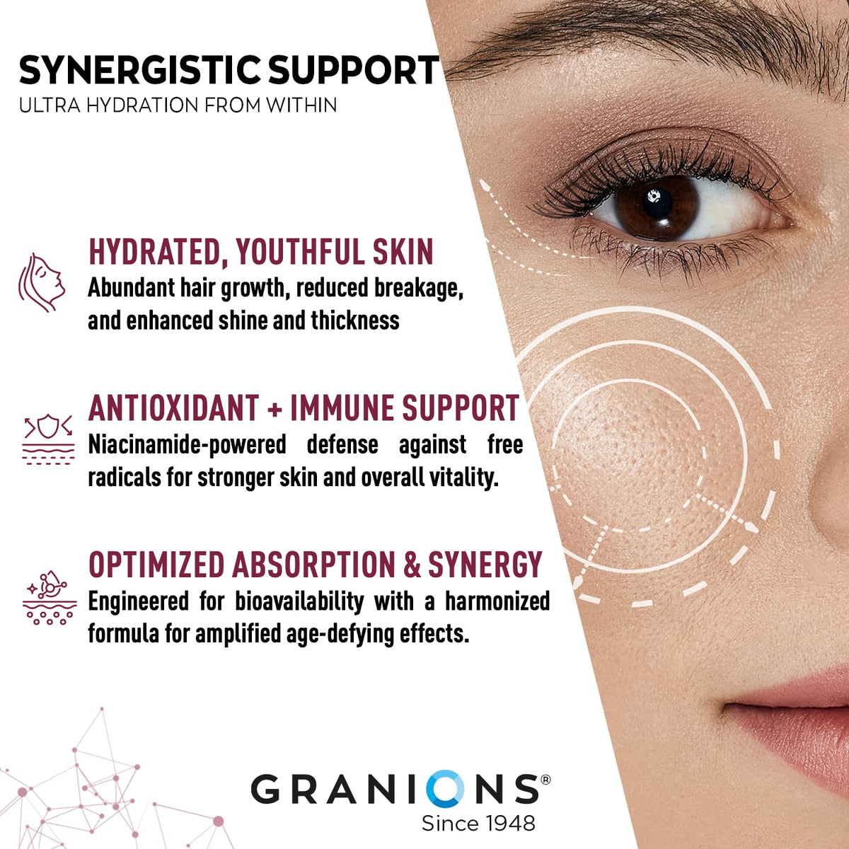 Oral hyaluronic acid beauty supplement