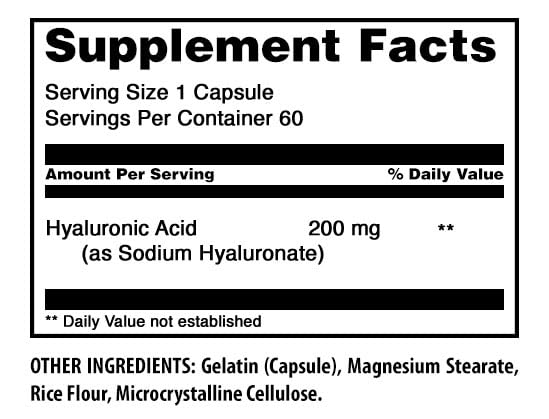 oral hyaluronic acid capsules