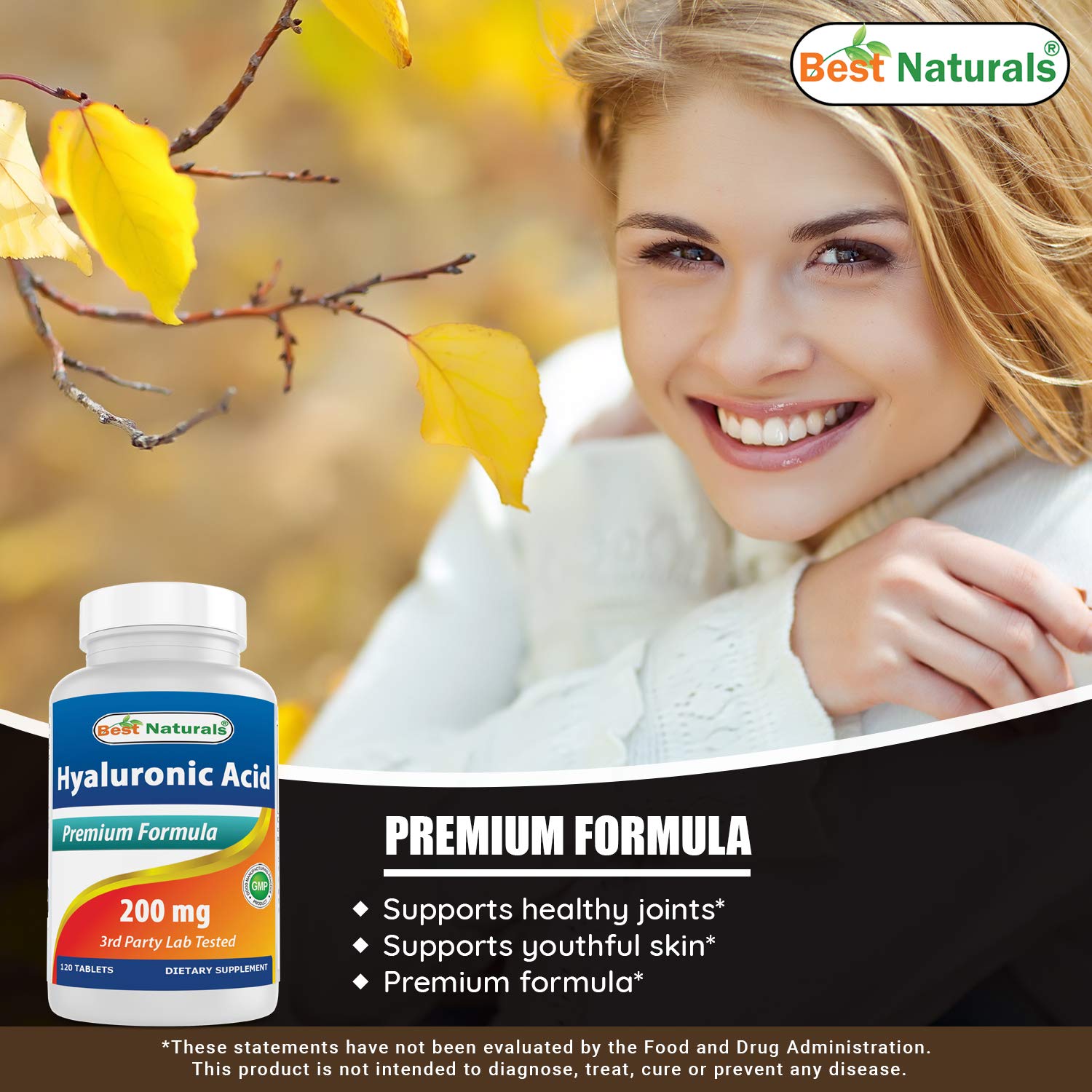 Oral hyaluronic acid for beauty
