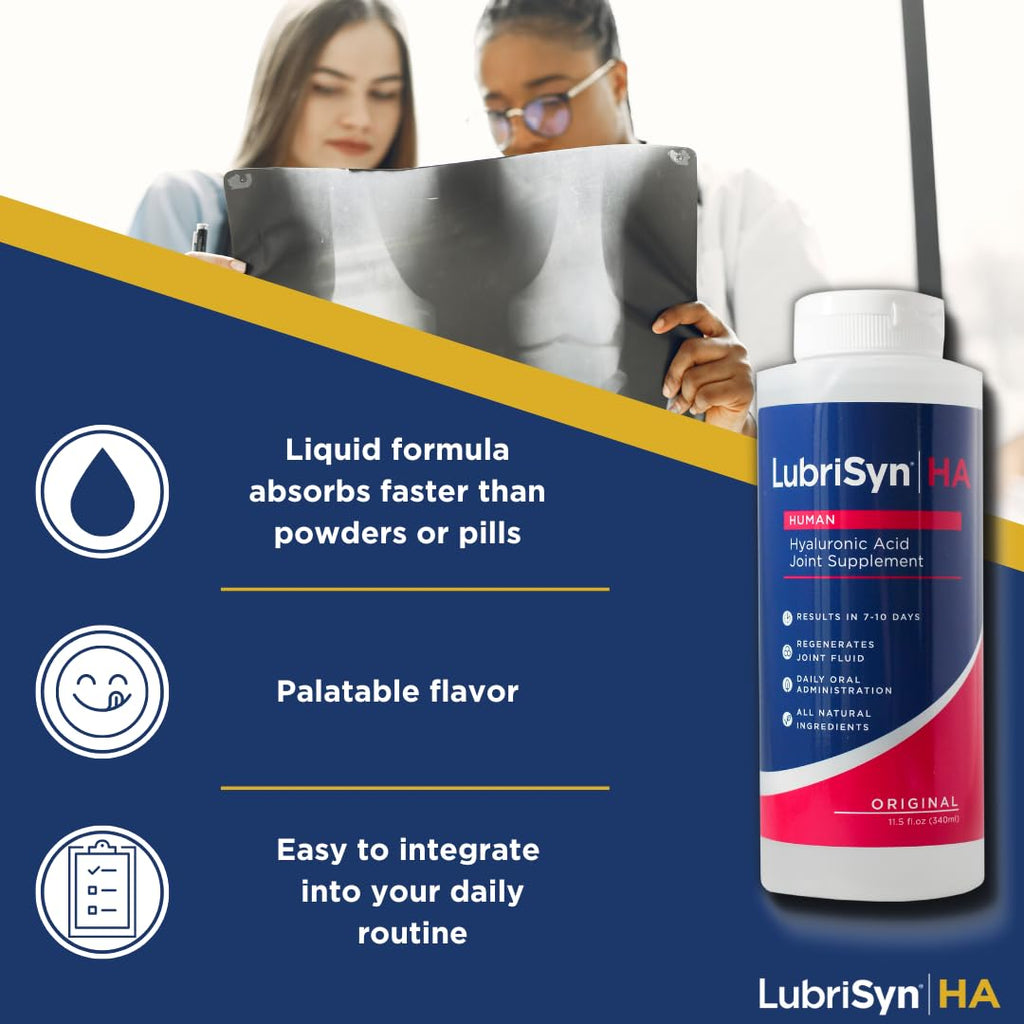 Oral hyaluronic acid for mobility