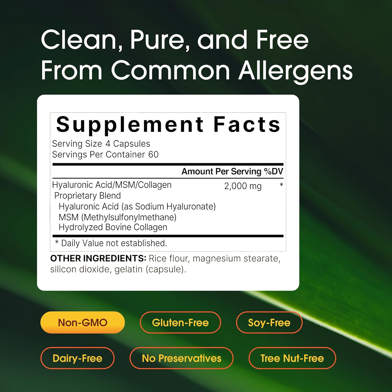 Oral hyaluronic acid for skin hydration