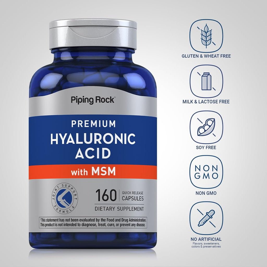 Oral hyaluronic acid for skin