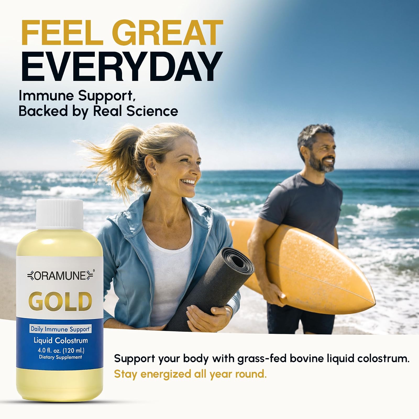 Oramune colostrum for enhanced nutrition