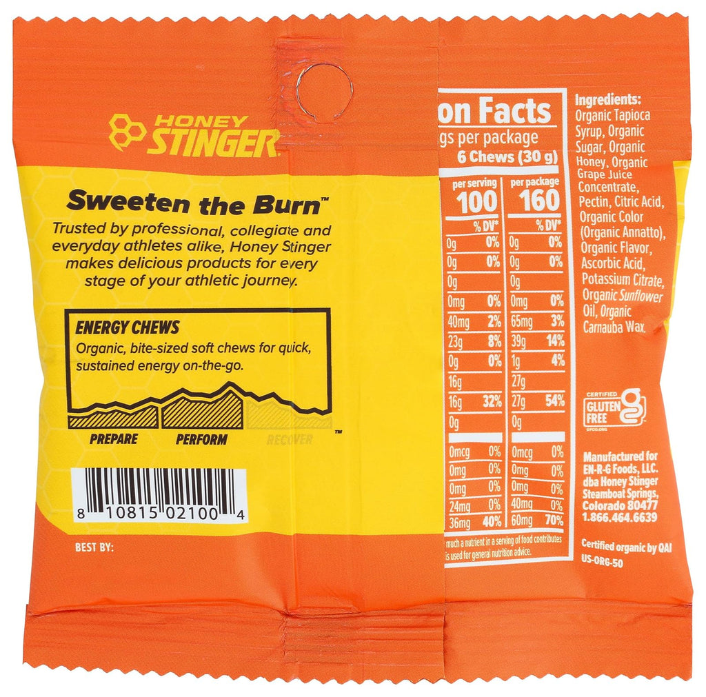 Orange blossom flavour energy snacks