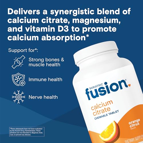 orange citrus flavour calcium tablets