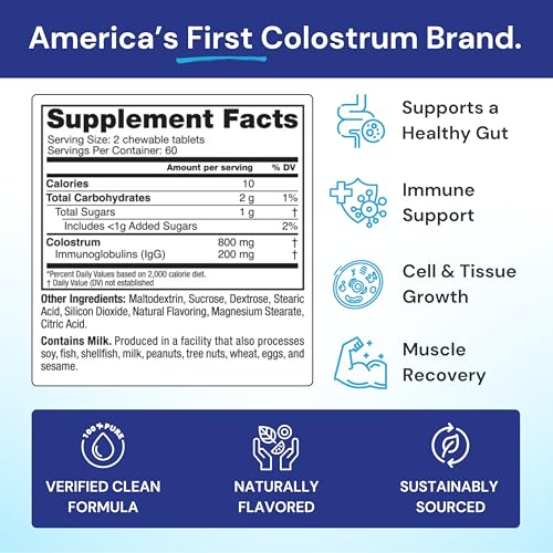 orange cream flavour colostrum tablets