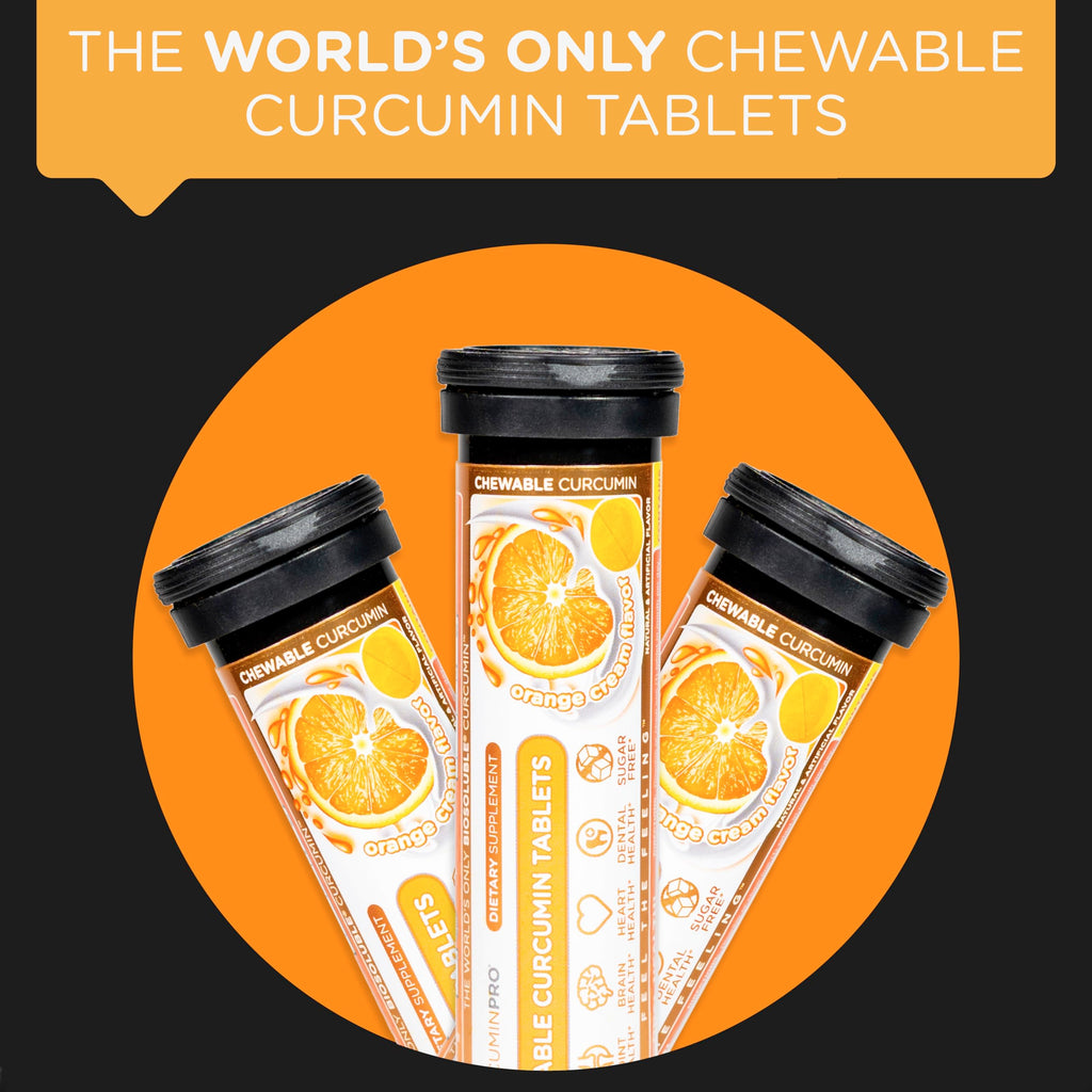 orange cream flavour turmeric tablets