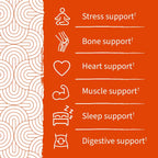 Orange cream magnesium gummies for better sleep