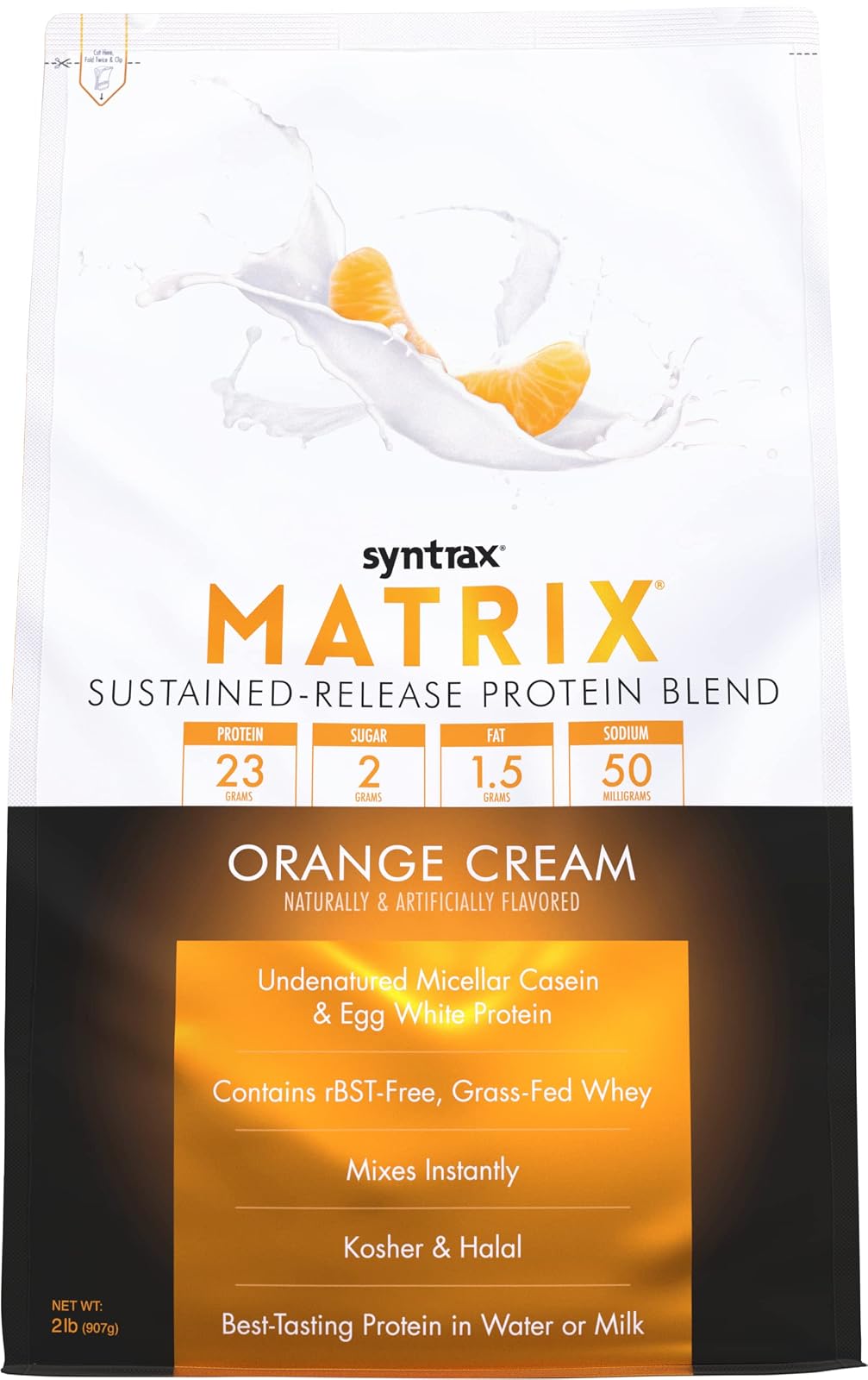 orange cream whey protein blend