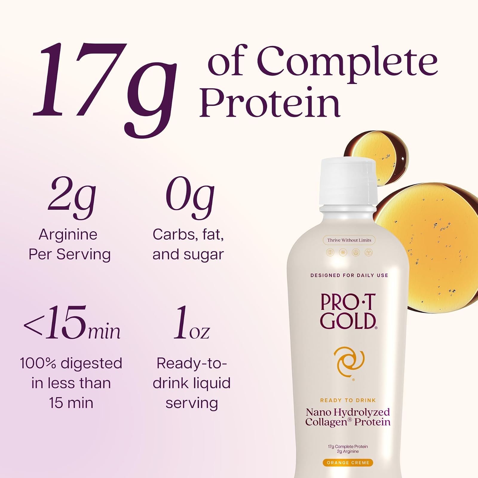 orange creme collagen drink