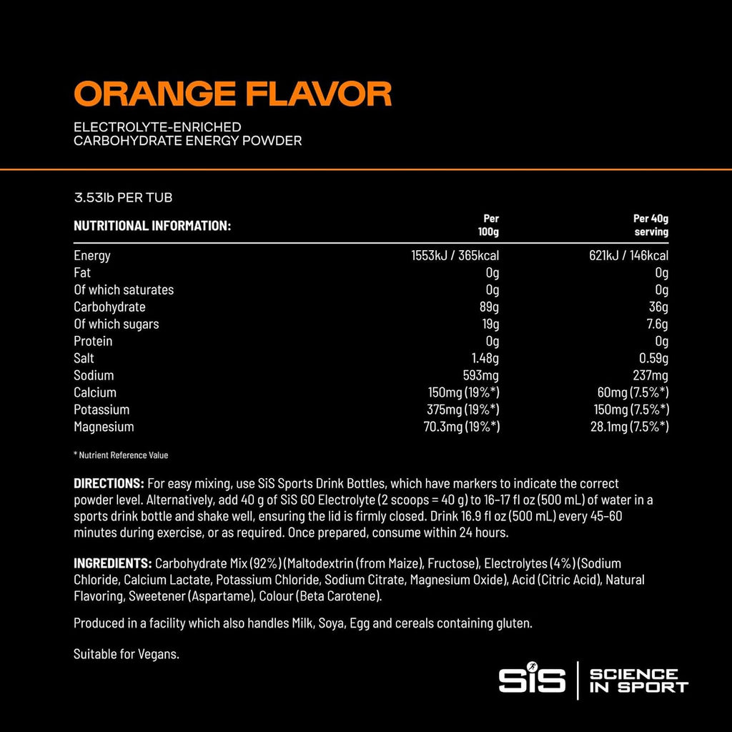 orange electrolyte hydration mix