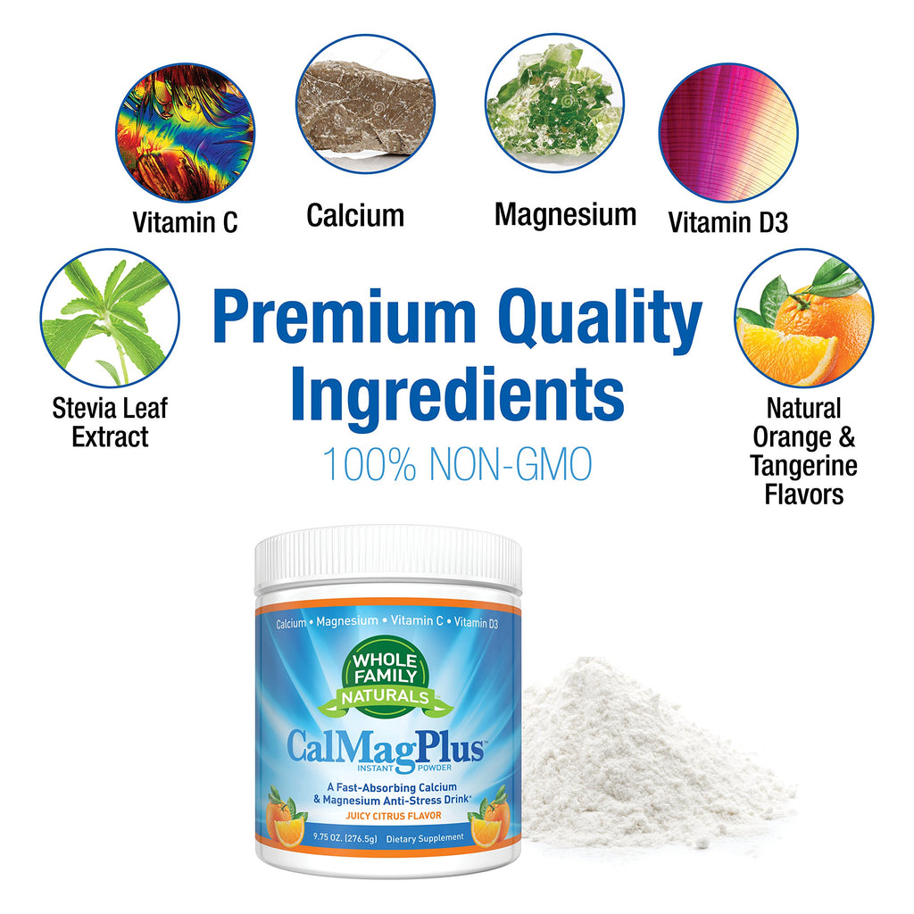 Orange flavor calcium supplement powder
