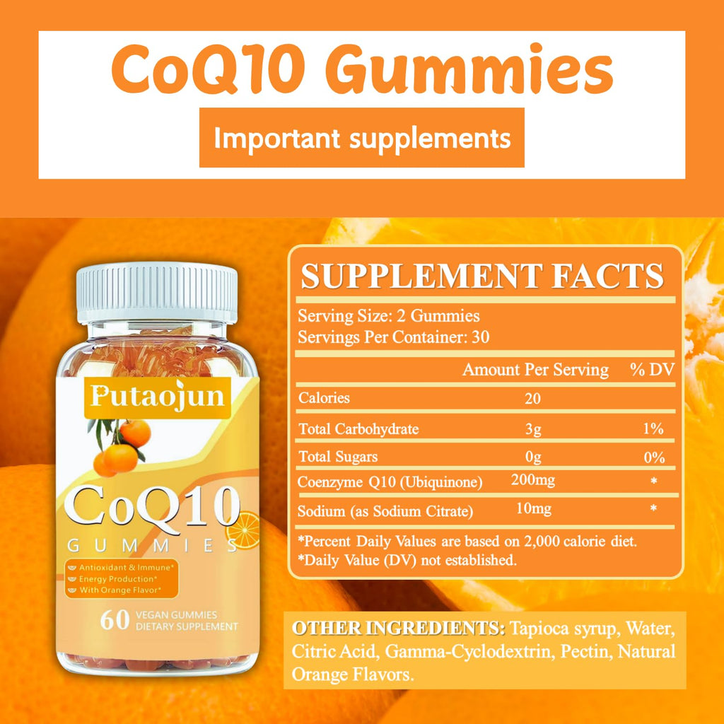 orange flavor coq10 supplements