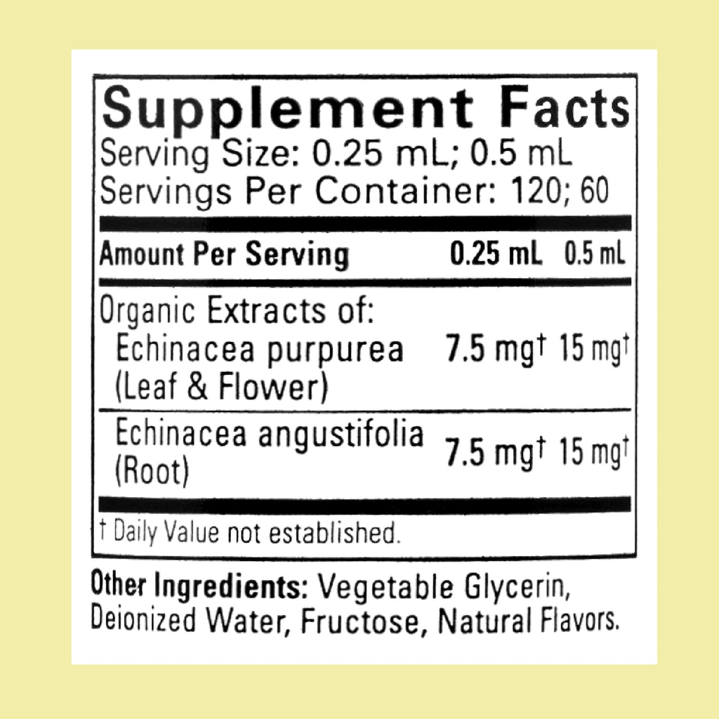 orange flavor echinacea supplement